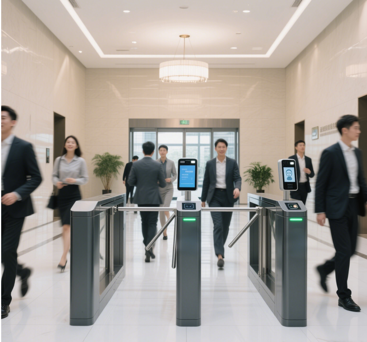 Multimodal Biometric Access Turnstile – Touchless Entry System