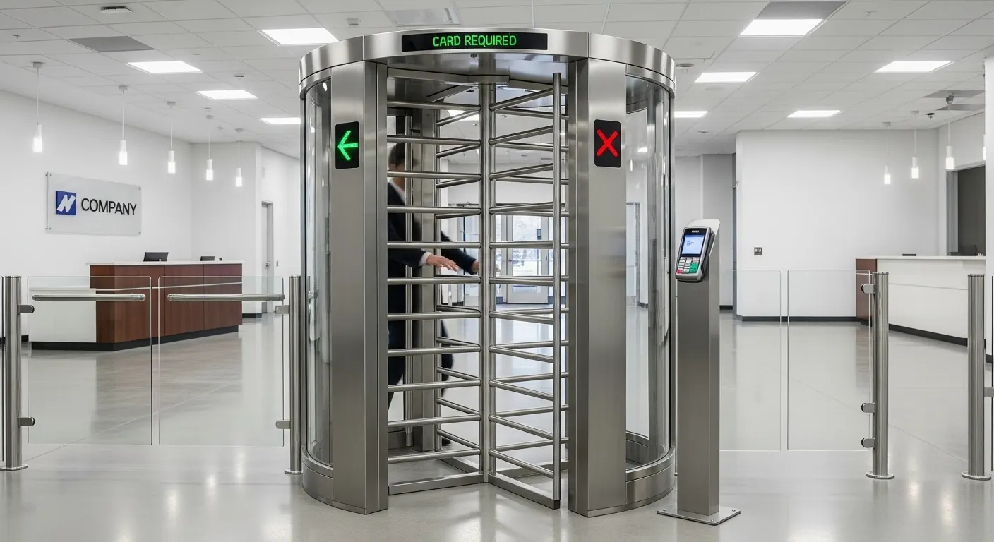 Anti Tailgating Full Height Turnstile | High Security Gate - ironman