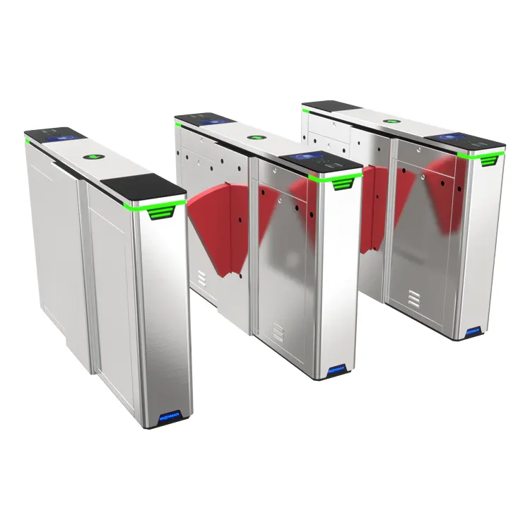 Access Control Flap Barrier With 12 IR Sensors, RFID - ironman