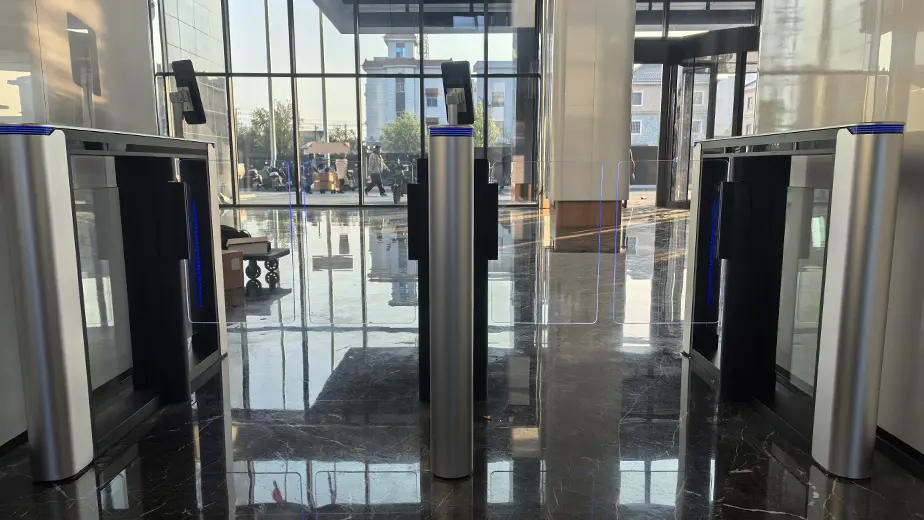 Smart Swing Barrier Turnstile for Office Building Entrances - ironman